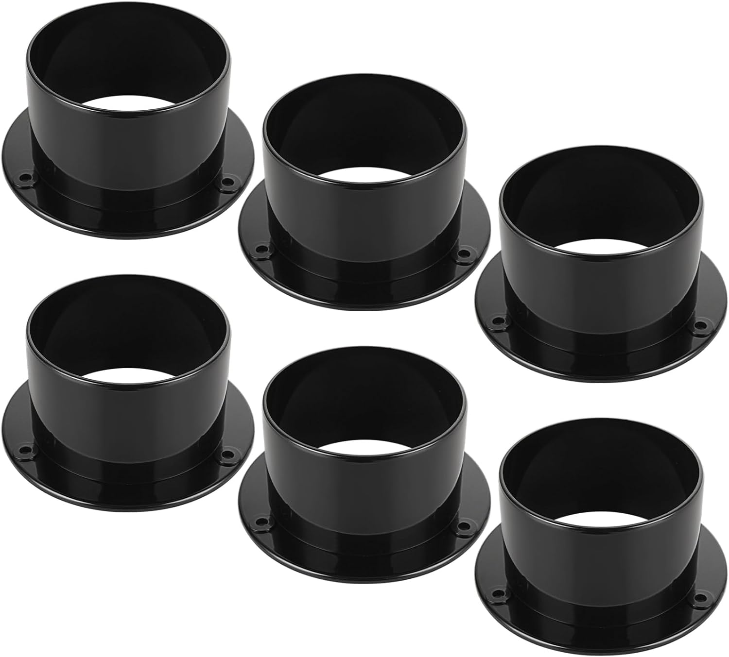 ABuff 3 Inch Duct Connector Flange, 6 Pack 75mm Plastic Straight Pipe ...