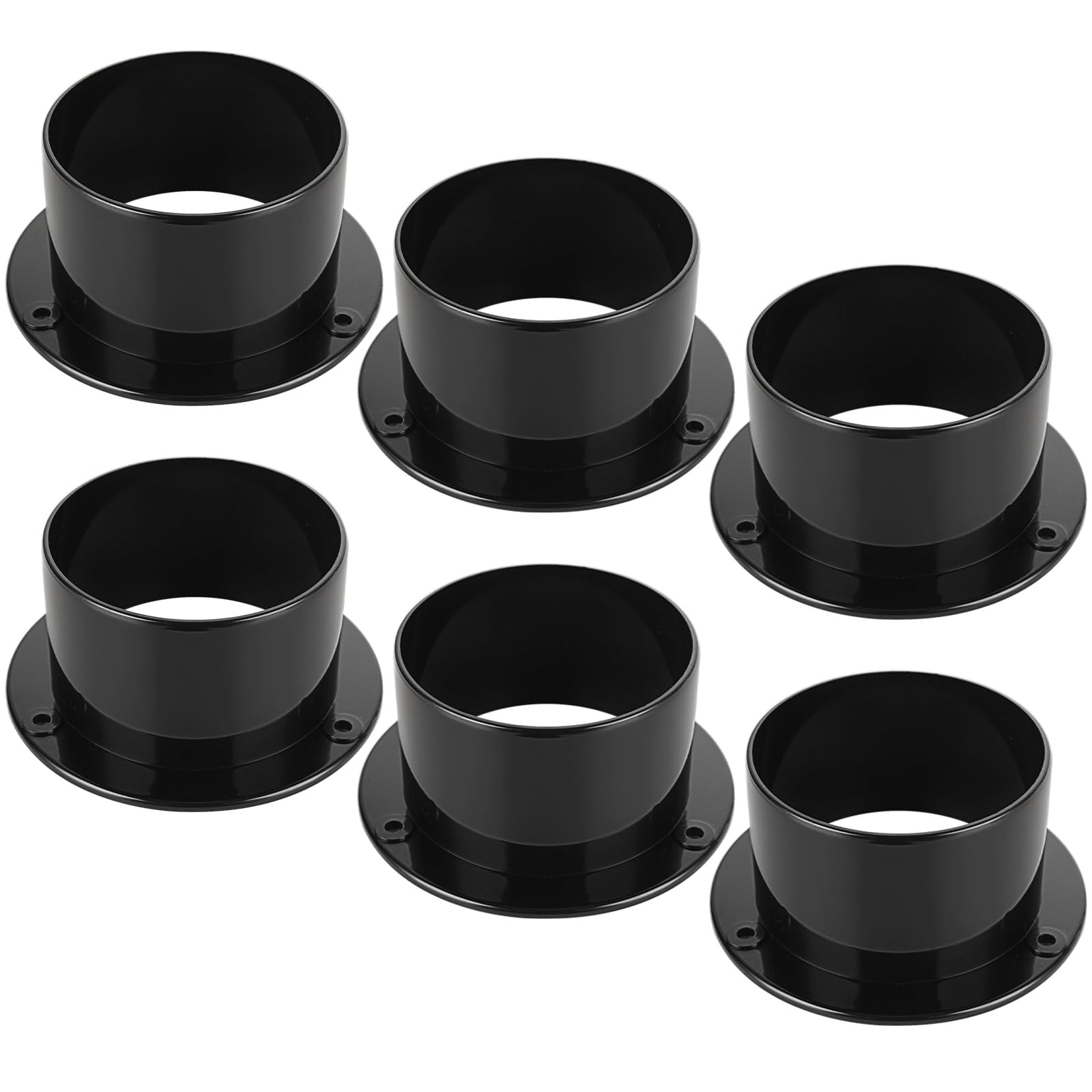 ABuff 3 Inch Duct Connector, 6 Pack 75mm Plastic Straight Pipe Flanges ...