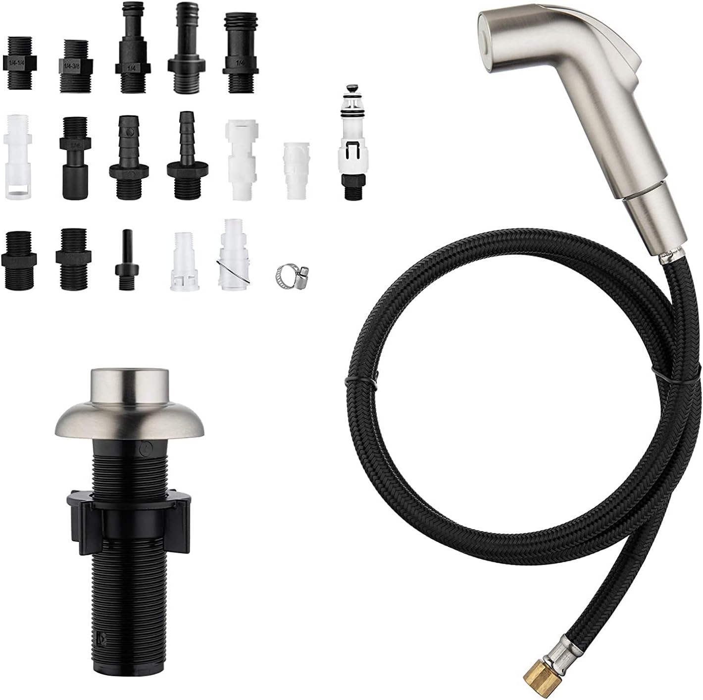 Moen 136103C Spray Head and Hose Assembly, Chrome - Faucet Spray Hoses ...