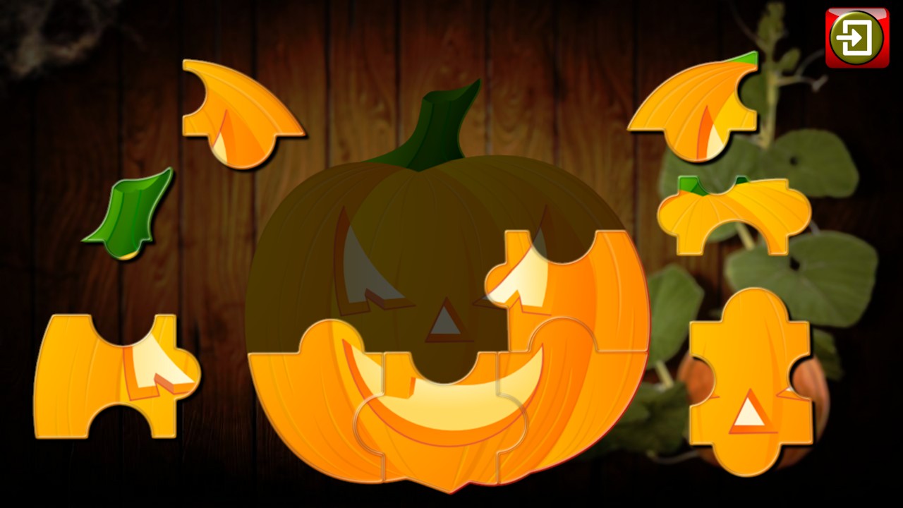 Kids Halloween Jigsaw Puzzle Logic and Memory Games for preschool ...
