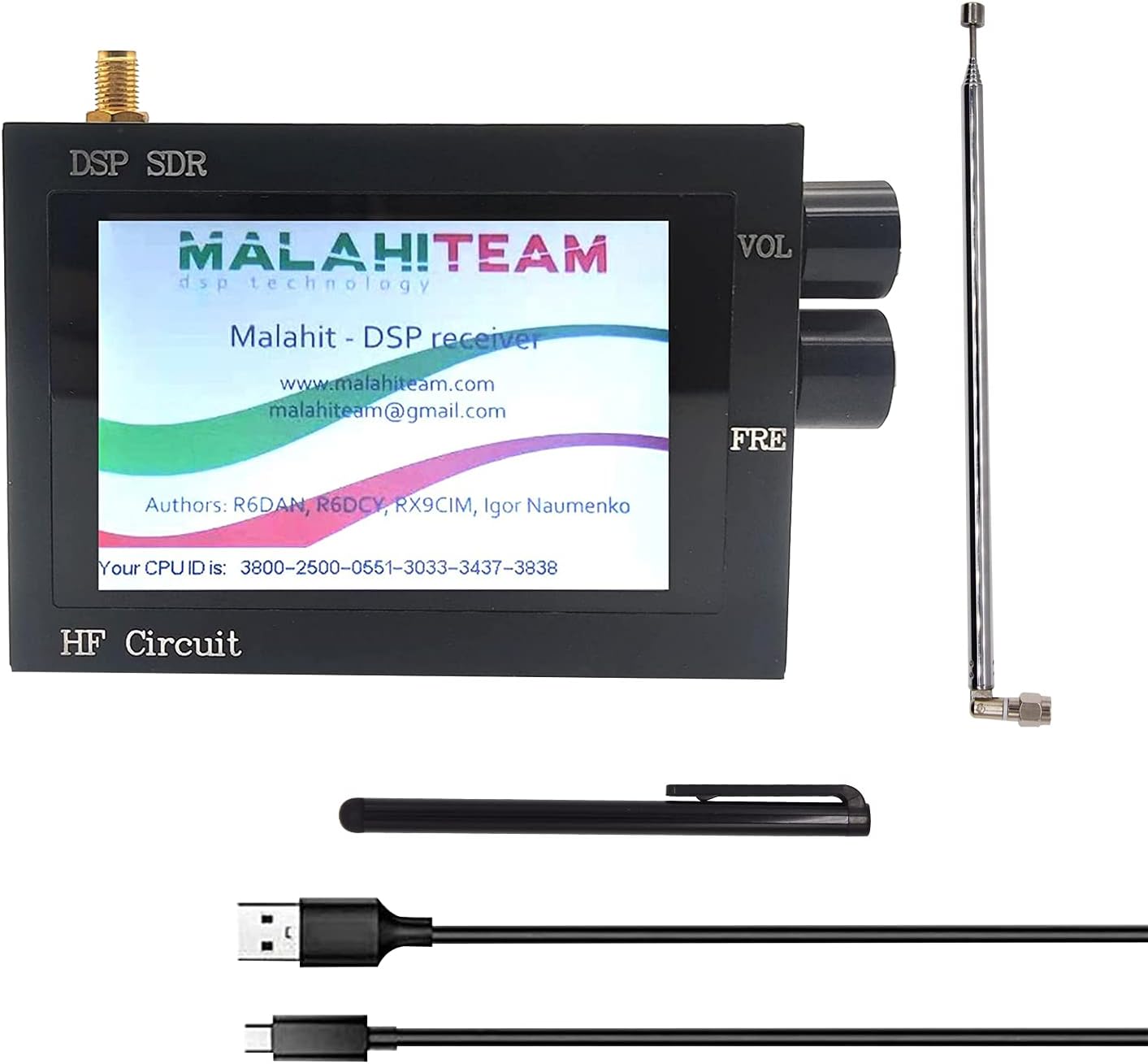 Amazon.com: 1.10d Malachite SDR Radio Receiver 50KHz-2GHz, 3.5" Malachite DSP SDR Receiver,AM ...