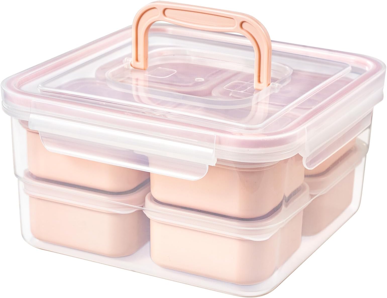 Amazon.com: 8 Compartment Divided Serving Tray with Lid and Handle ...