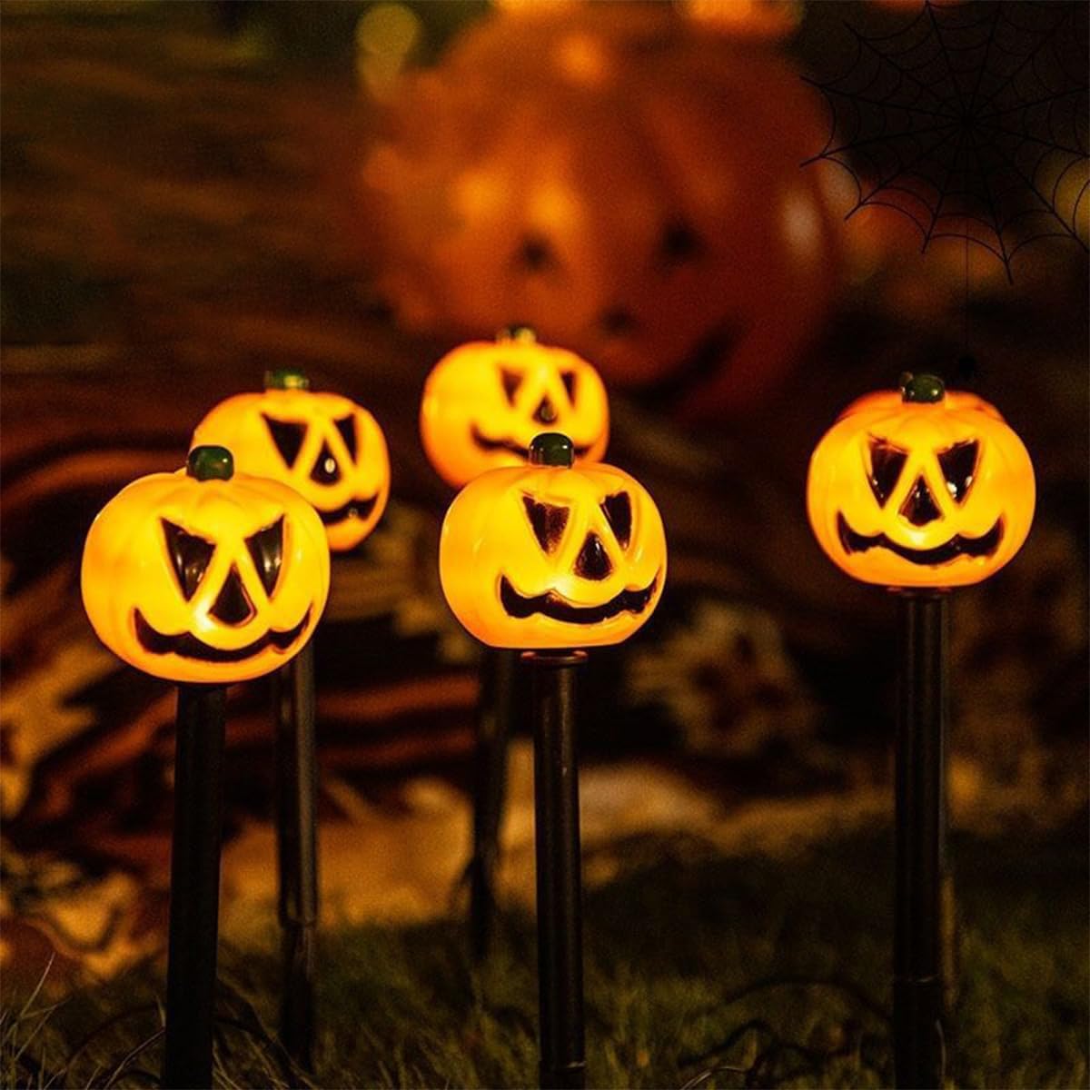 Amazon.co.jp: Lanito かぼちゃライト ガーデンライト ハロウィーン ソーラーライト 5 in 1 ハロウィン飾り ストリングライト ハロウィン飾り ランプ 埋め込み式 屋外 ...