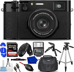 Amazon.com : Pixel Hub FUJIFILM X100VI Digital Camera (Black) 16821913 - Accessory Bundle ...