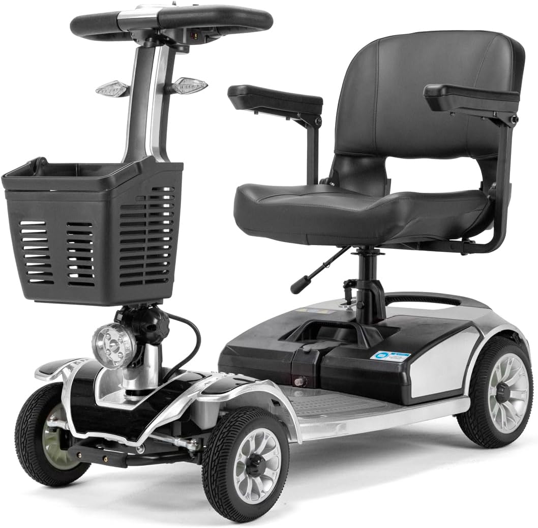 Amazon.com: Deluxe Scooters Portable Plus - Adult Mobility Scooter with ...