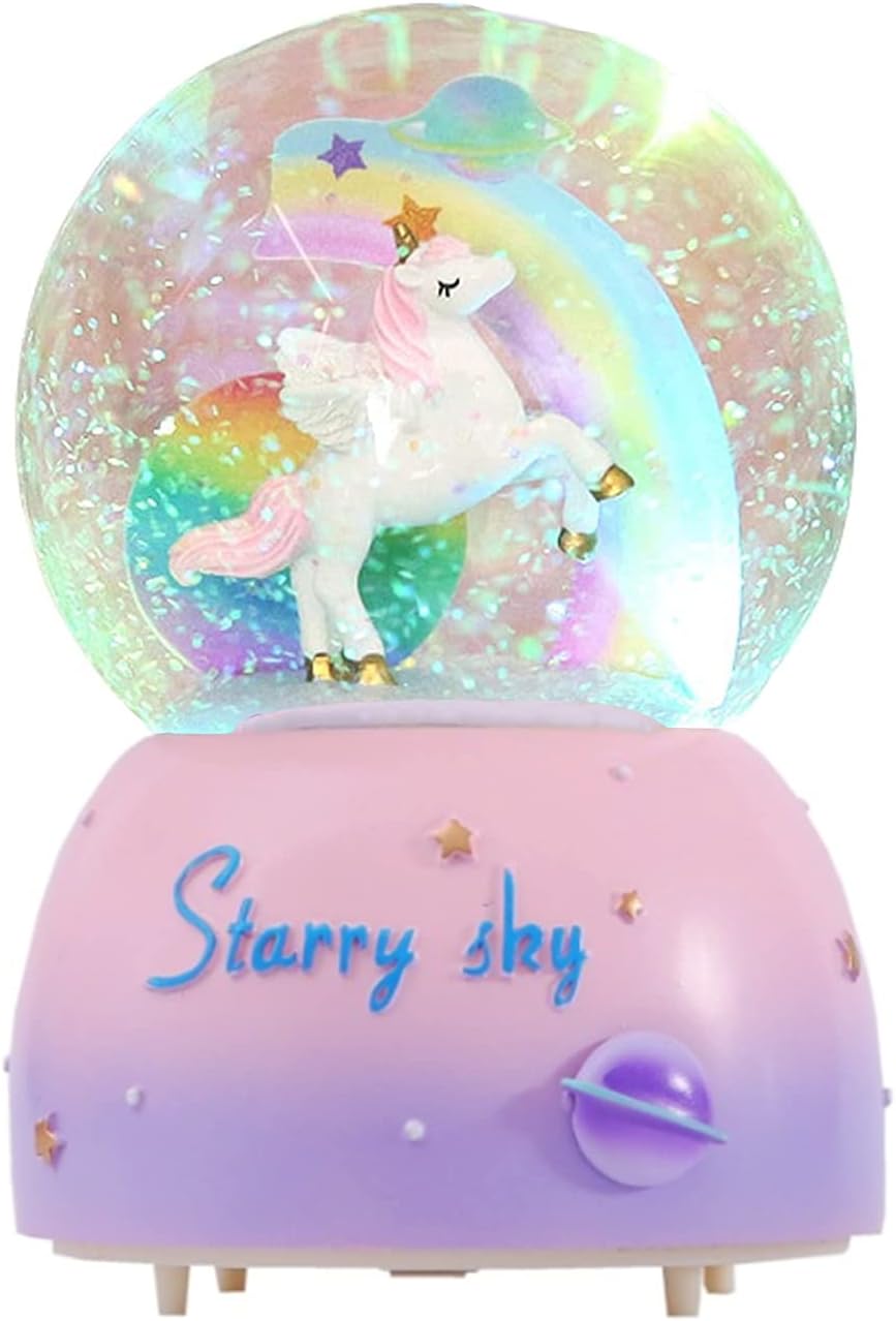 Amazon.com: Sethruki Unicorn Music Snowball, 3.94 Inch Automatic ...