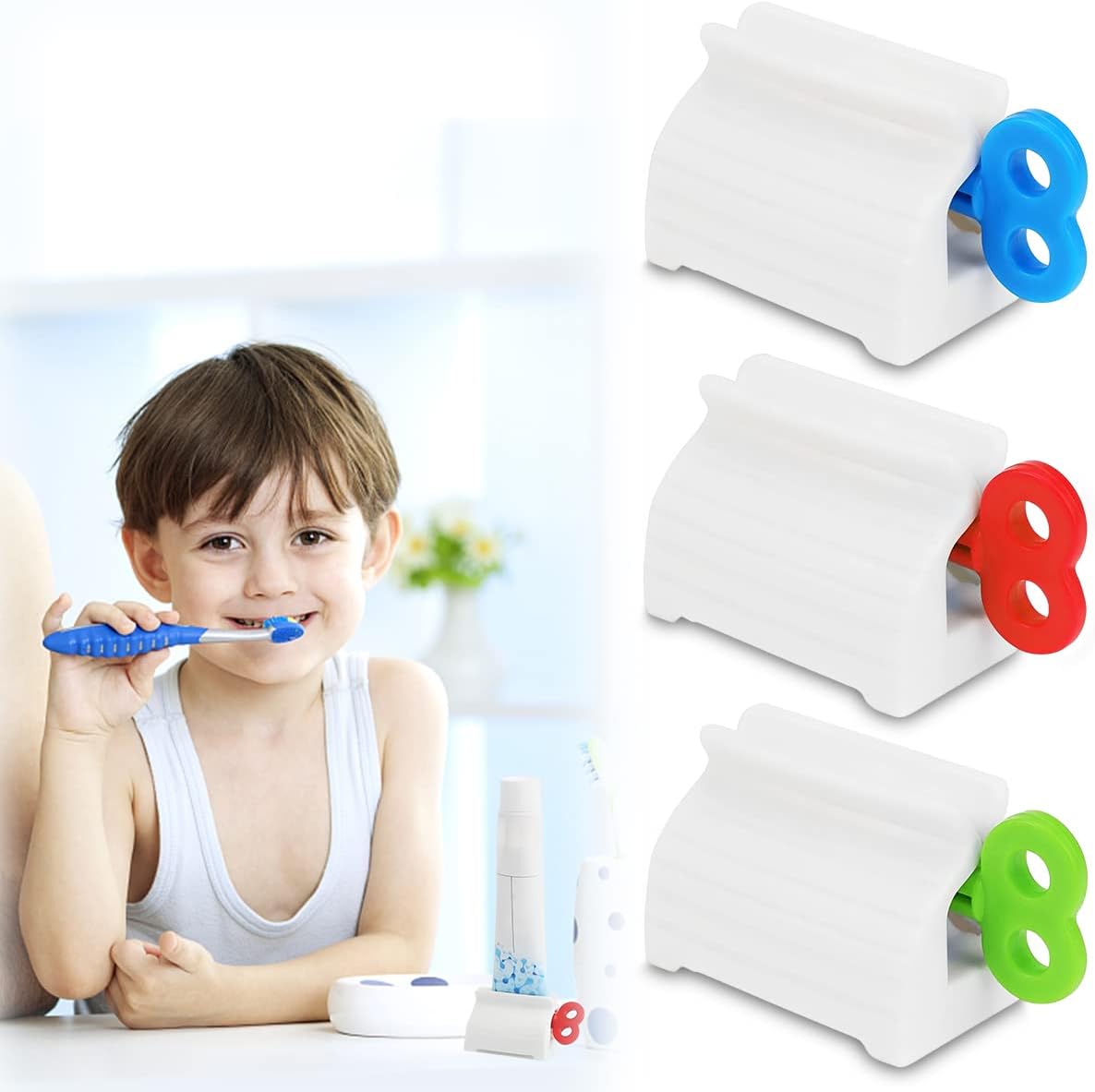 DGN 3 Stück Zahnpasta Ausdrücker,tubenquetscher für Alle Tube,Quetscher ...