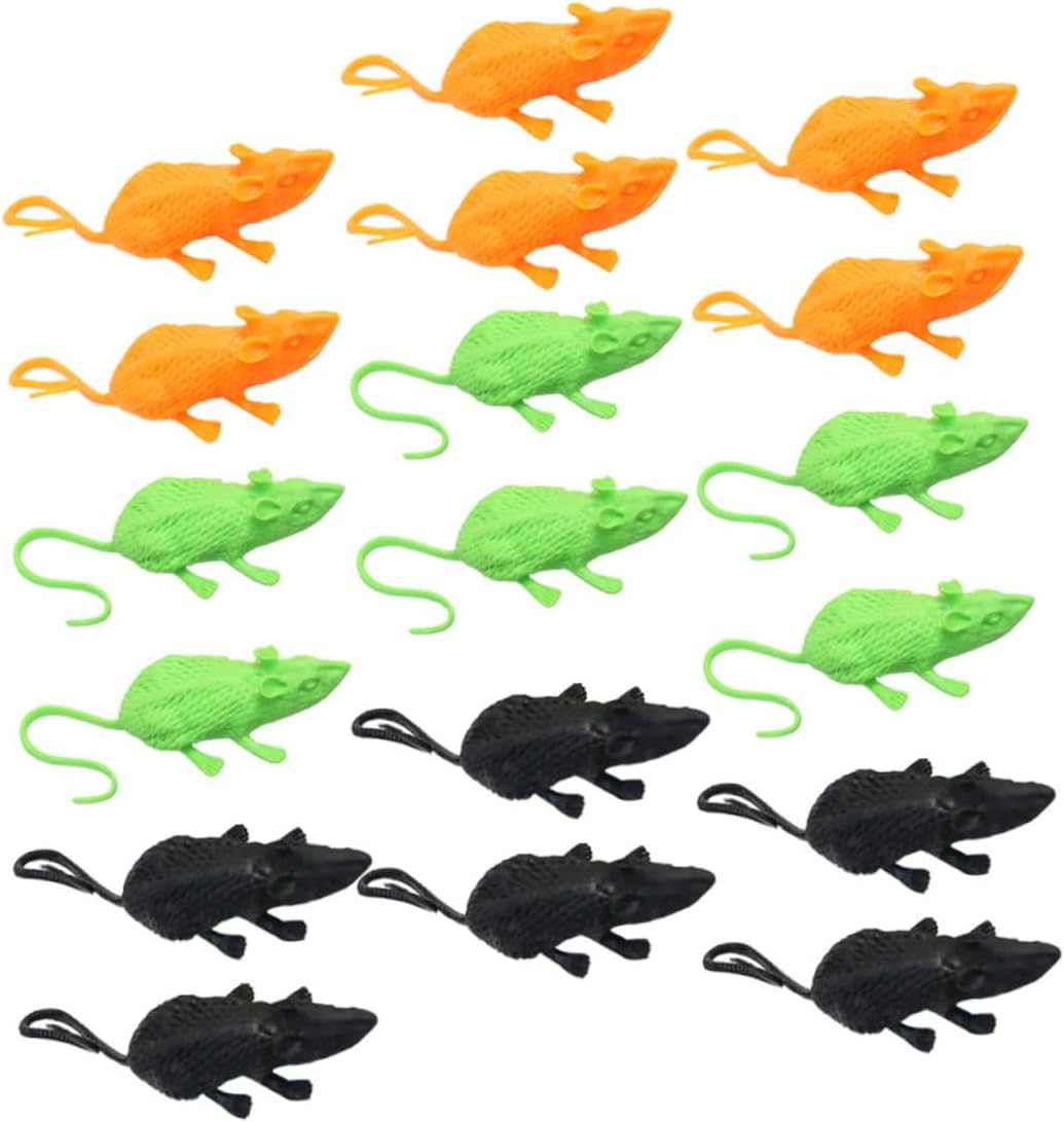 Amazon.com: Toyvian 18Pcs Fake Rats for Halloween Decorations ...