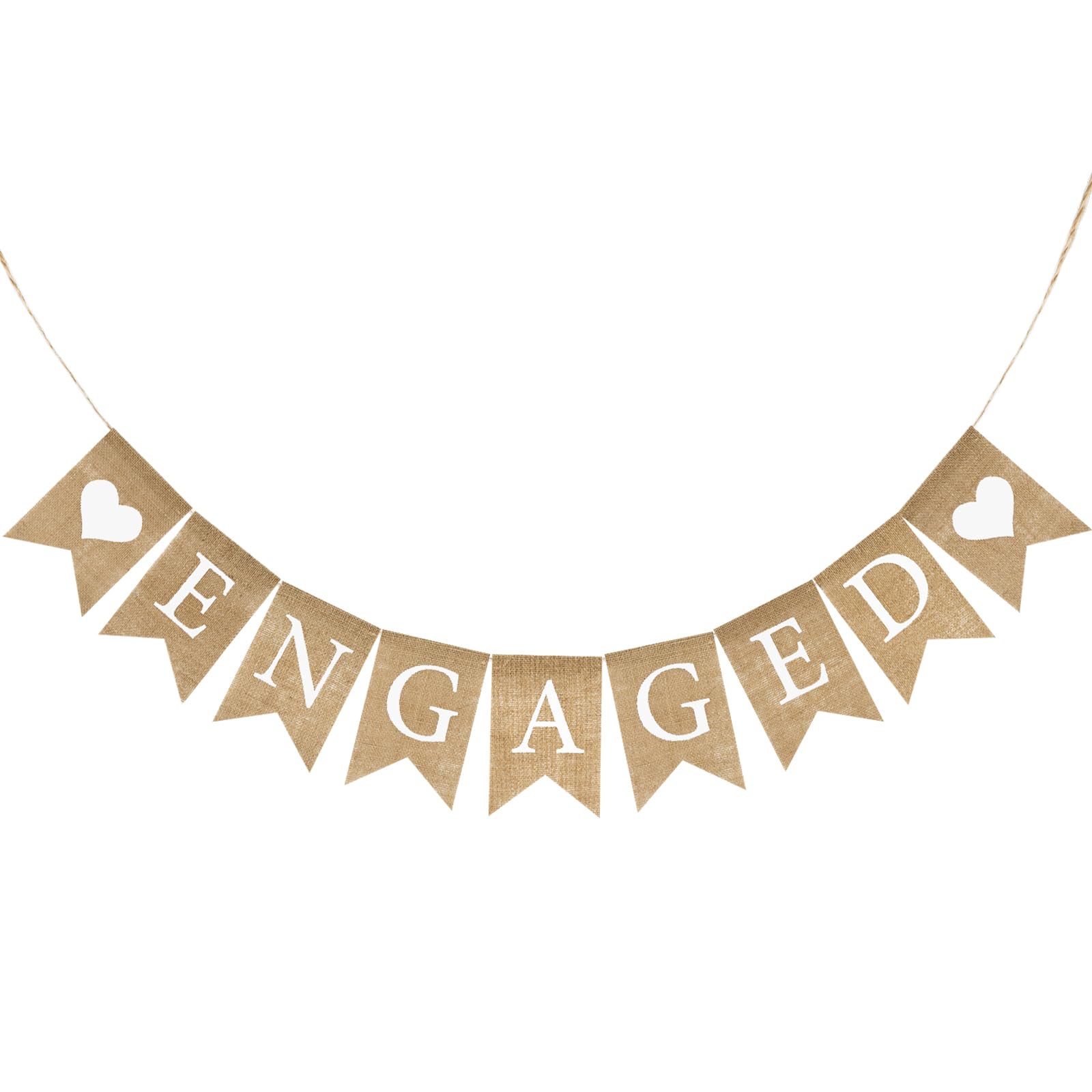 Amazon.com: GCQQ Engaged Banner Sign, No DIY Engagement Banners with ...