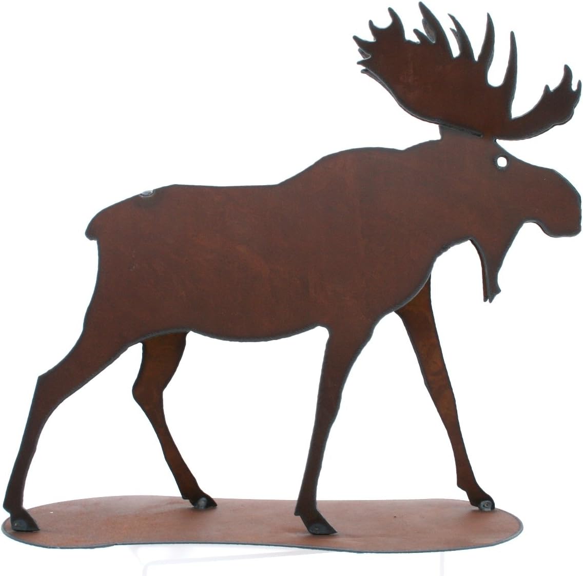 Amazon.com: Moose Statue Rustic Home Decor Metal Moose Rack Moose ...