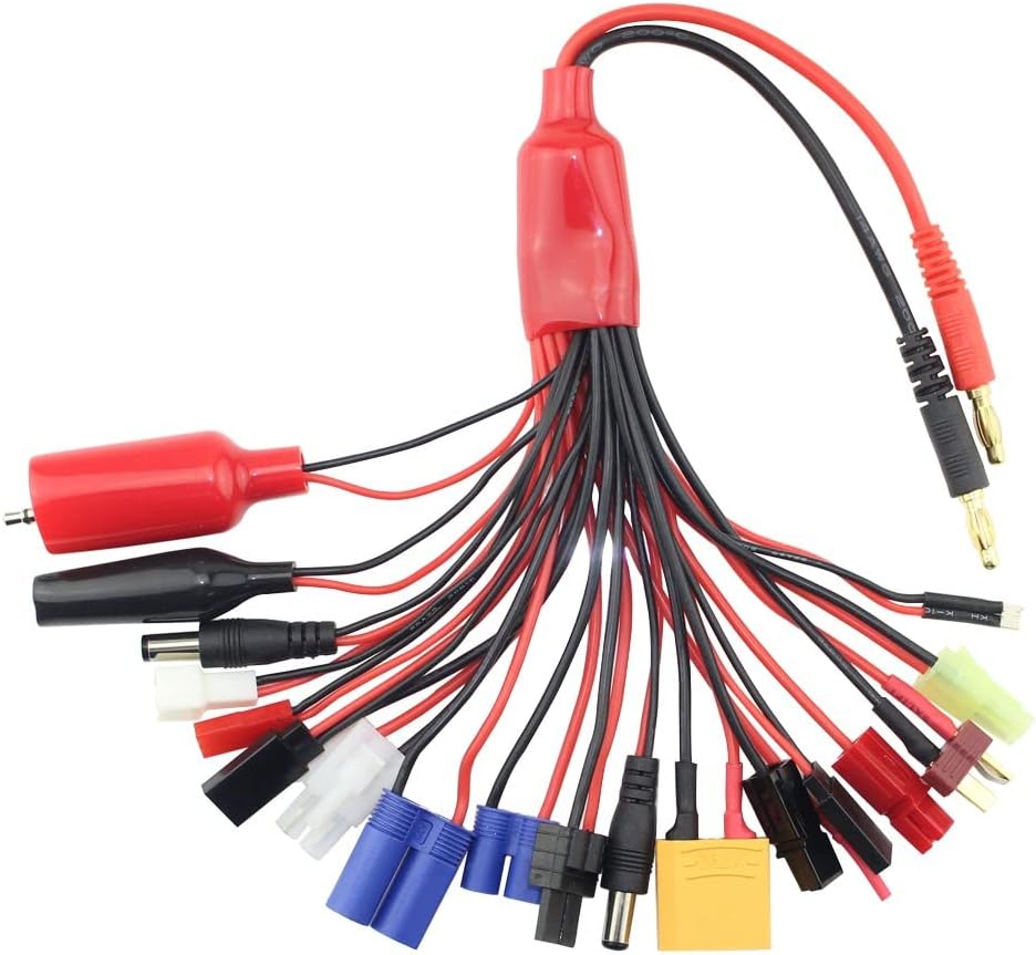 Amazon.com: RCFPV RC Lipo Battery Charger Adapter Connector Splitter ...