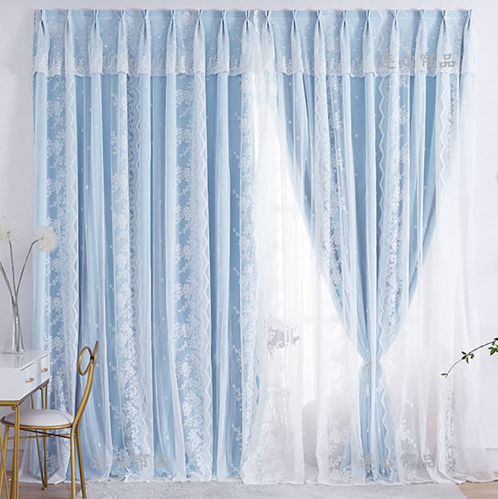 Amazon｜TUYOBI カーテン 遮光 ひめ系 レースカーテン付き 130CM幅 150CM丈 一枚 マジックテープ 目隠し 防寒 断熱 おしゃれ 北欧 貼る 厚手 透けない UVカット ...