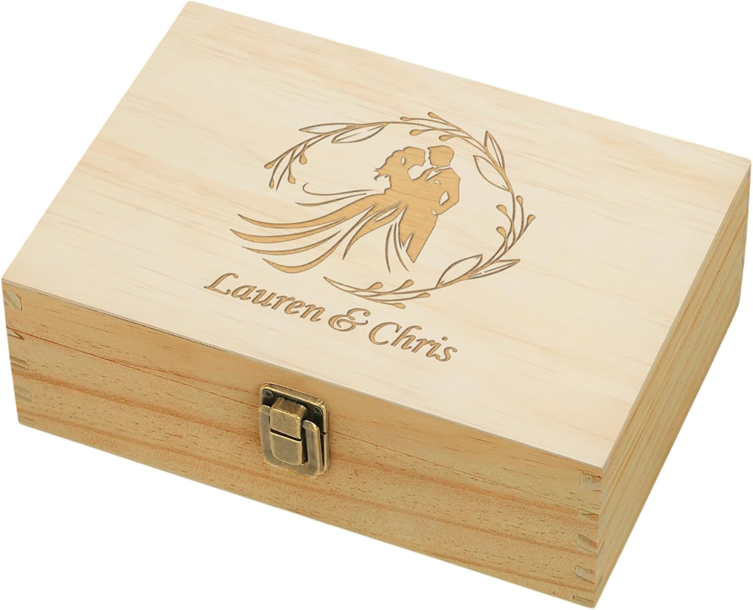 Amazon.com: Personalized Wedding Memory Box for Keepsakes Custom ...