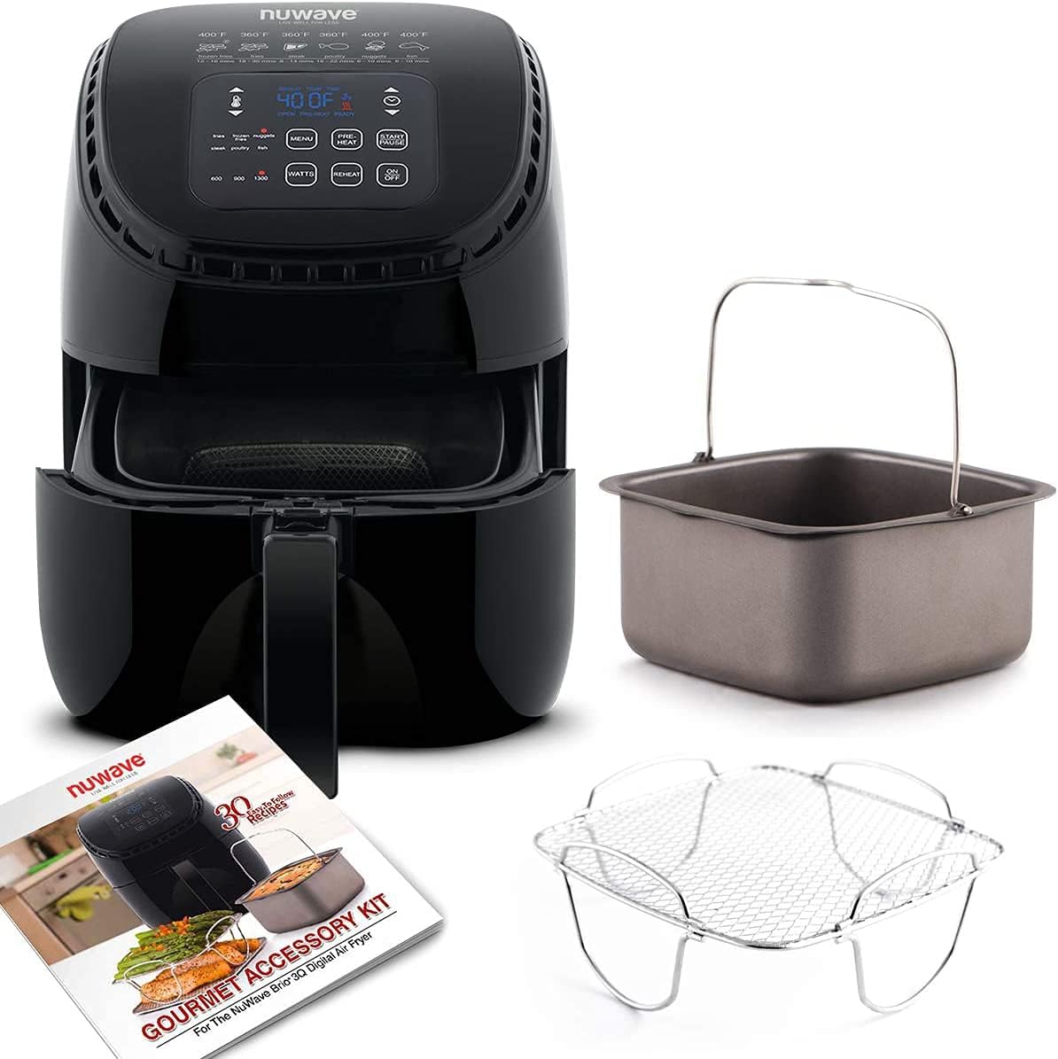 Amazon.com: NuWave Versatile Brio Air Fryer with One-Touch Digital ...