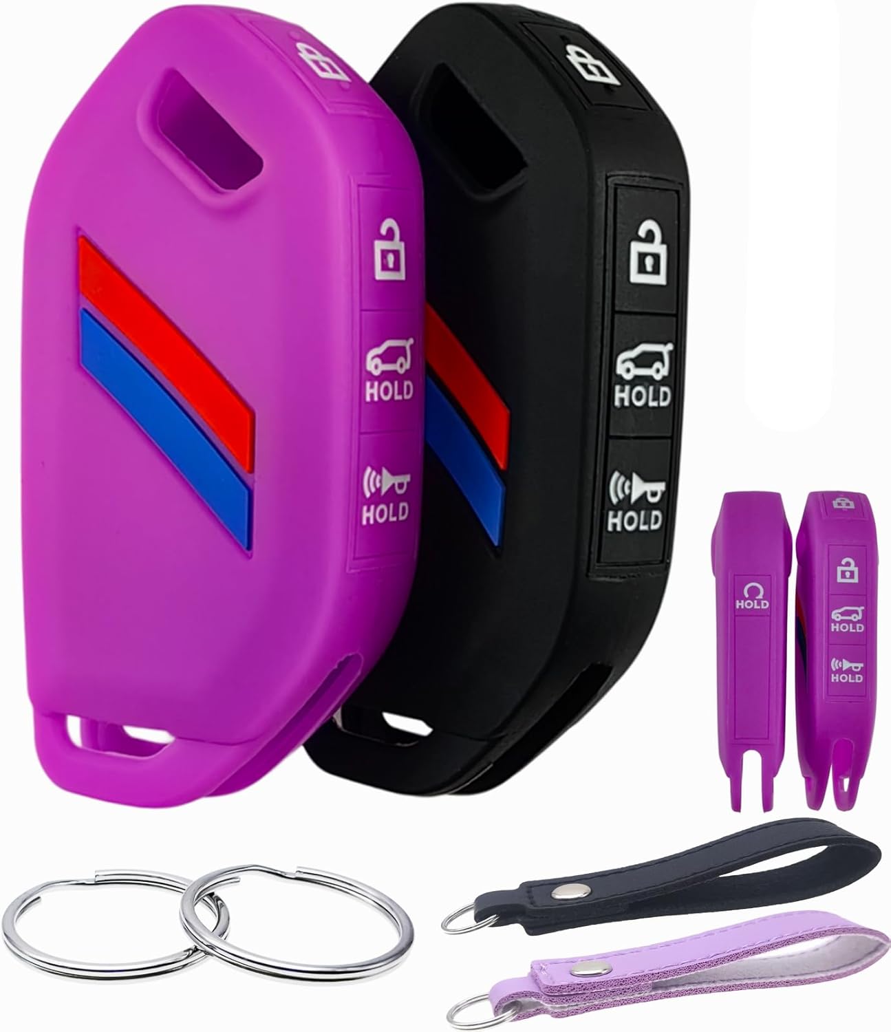 Amazon.com: REPROTECTING Silicone Rubber Key Fob Cover Compatible with ...