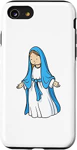 Amazon.com: iPhone SE (2020) / 7 / 8 Holy Mother Mary Mother of Jesus ...