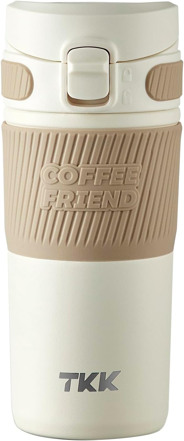 Amazon.com: TKK Coffee Travel Mug 15 oz Insulated Stainless Steel ...