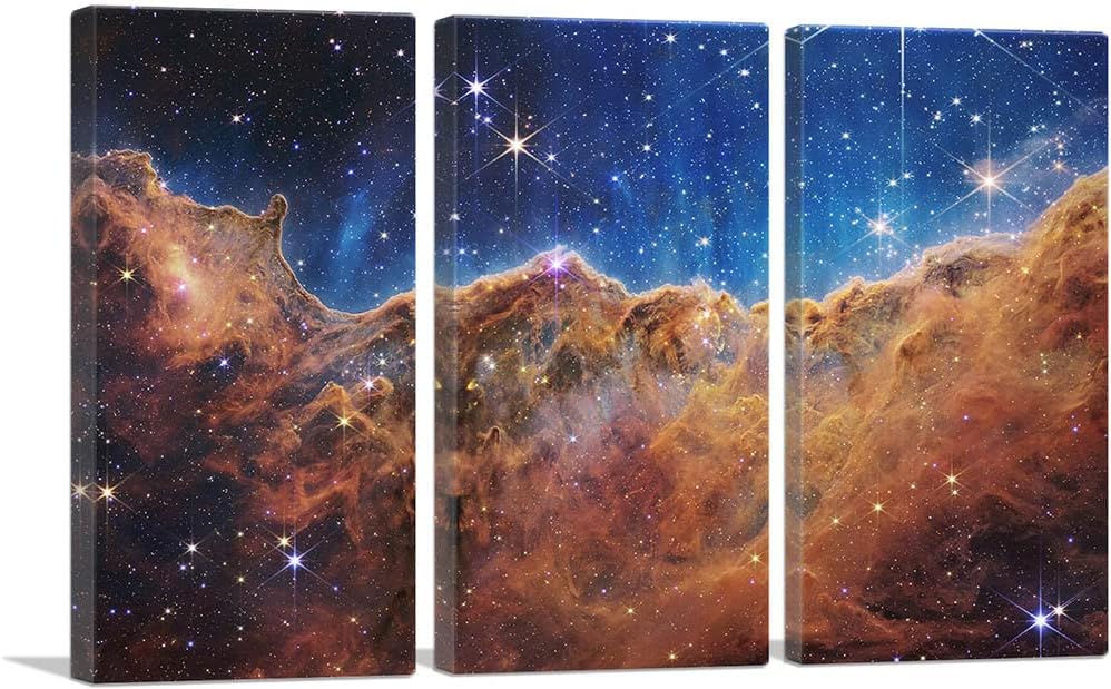 Amazon.com: ARTCANVAS NASA James Webb Telescope JWST Cosmic Cliffs ...