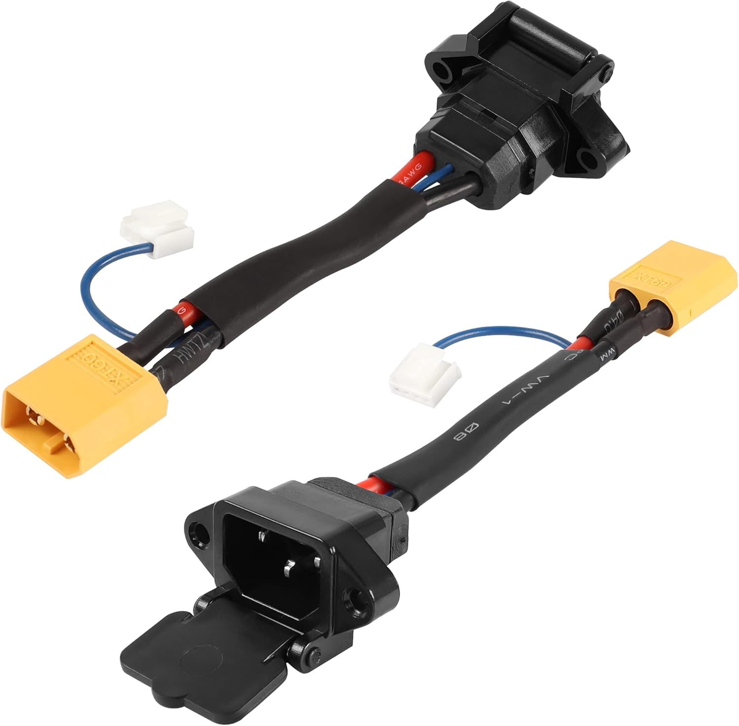 Amazon.com: GELRHONR XT60 to IEC320 C14 Panel Mount Cable,XT60 Male to ...