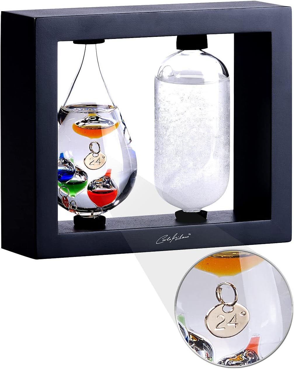 infactory Pinkelbarometer: Historisches Goethe-Barometer aus Glas ...