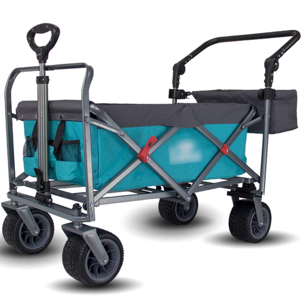 Luggage cart Folding Trolley Small Trailer Trolley car Shopping cart ...