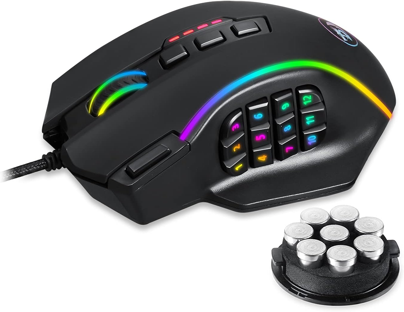 Amazon.in: Buy Redragon Impact M908 RGB LED MMO USB Mouse with Side ...