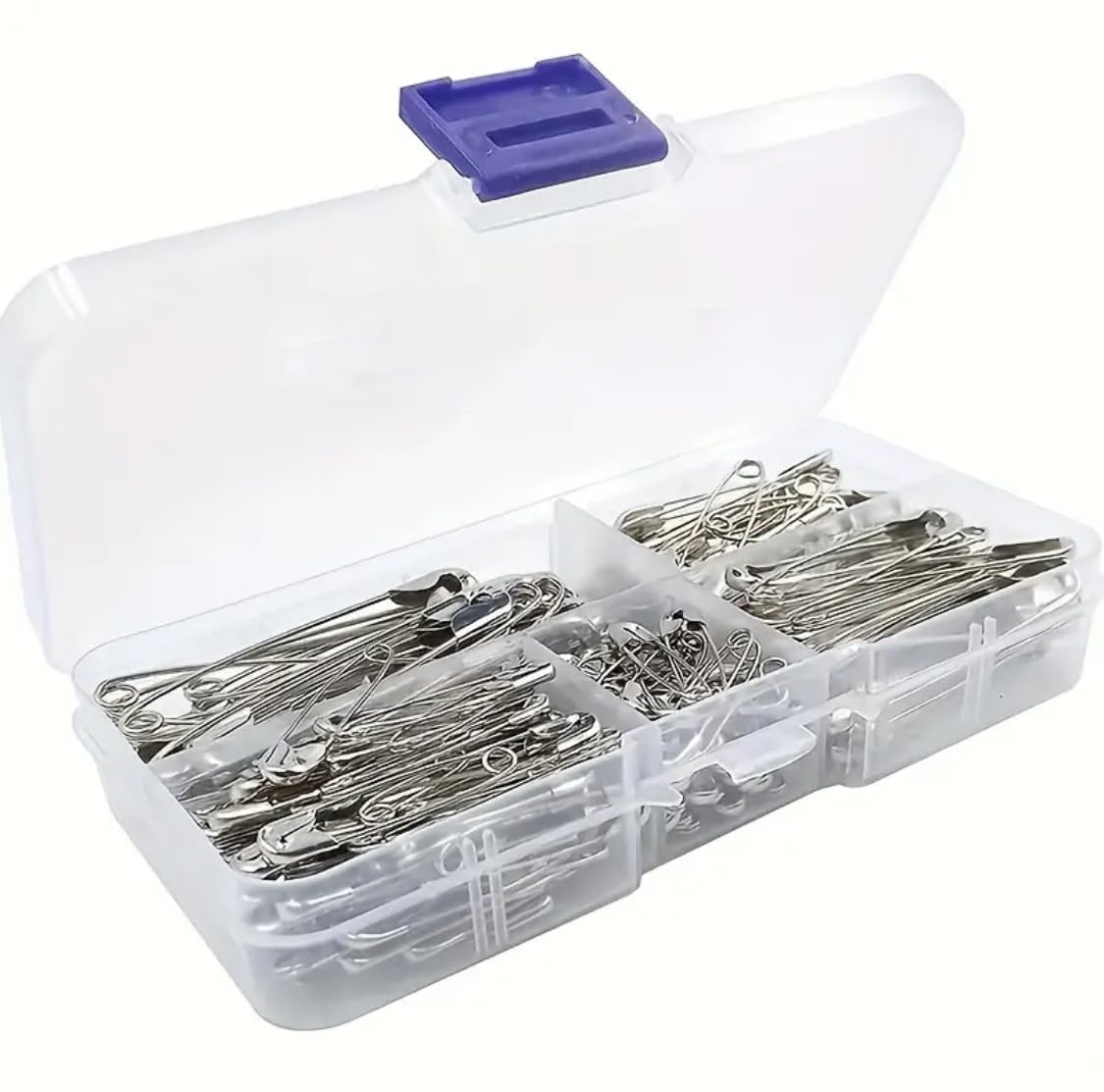 140 Pack Safety Pins 5 Sizes, Heavy Duty Nickle Plated Steel - Rust ...