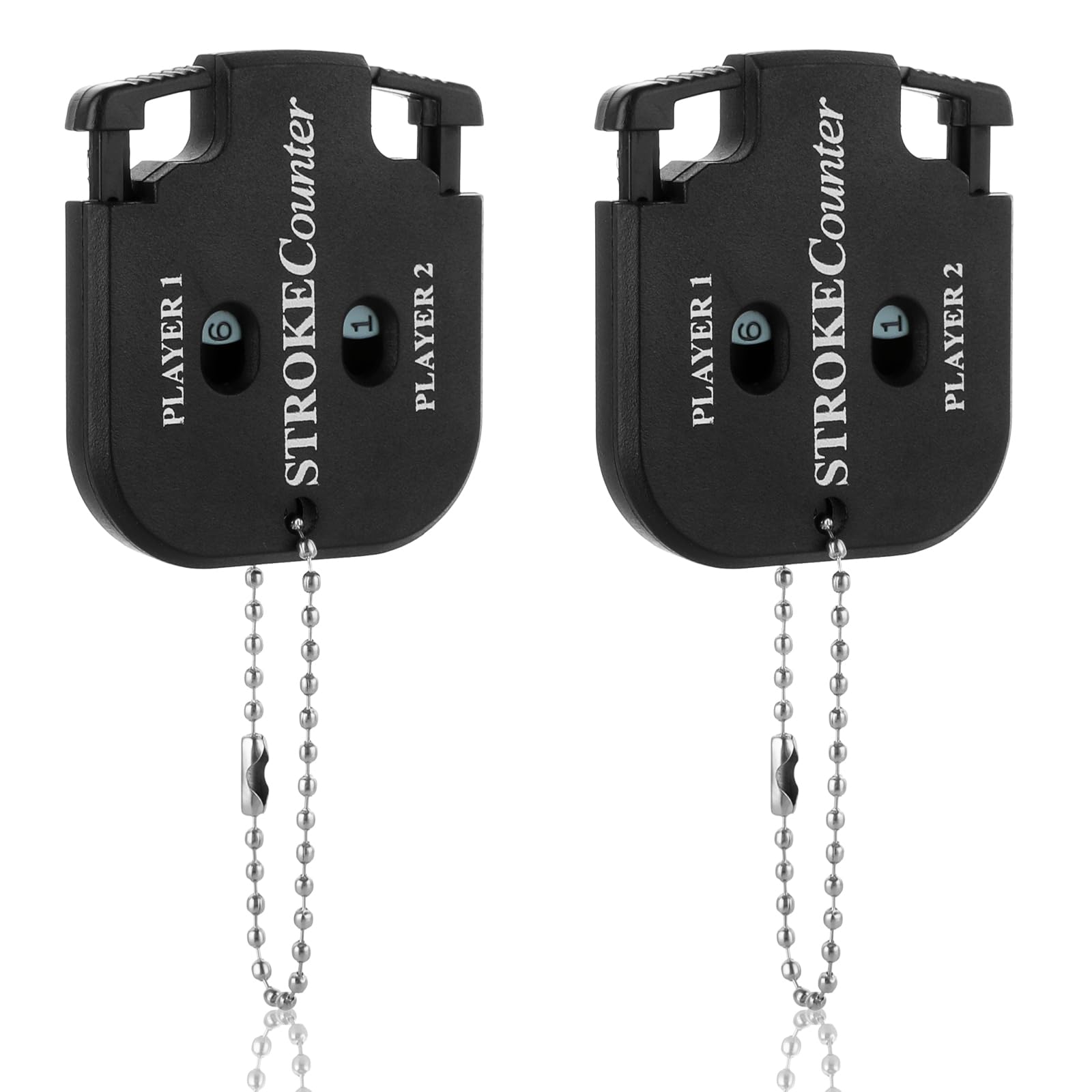 2Pcs Golf Stroke Counter, Mini Golf Ball Clicker Counter Portable Golf ...