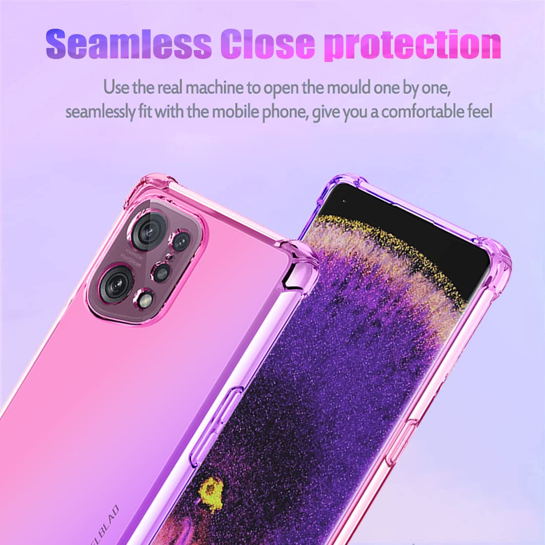 je Gradient Jhxtech For Find X5 Phone Case, PFFM10 CPH2307 Case TPU Hoes