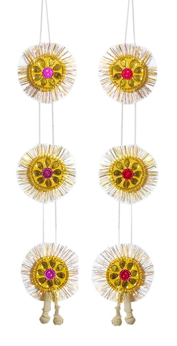 DollsofIndia Pair of Paper Chandmala with Golden Sequin to Hang from ...