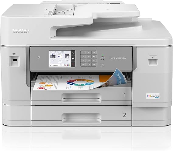 Brother MFC-J6955DW INKvestment Tank Colour Inkjet All-in-One Printer ...