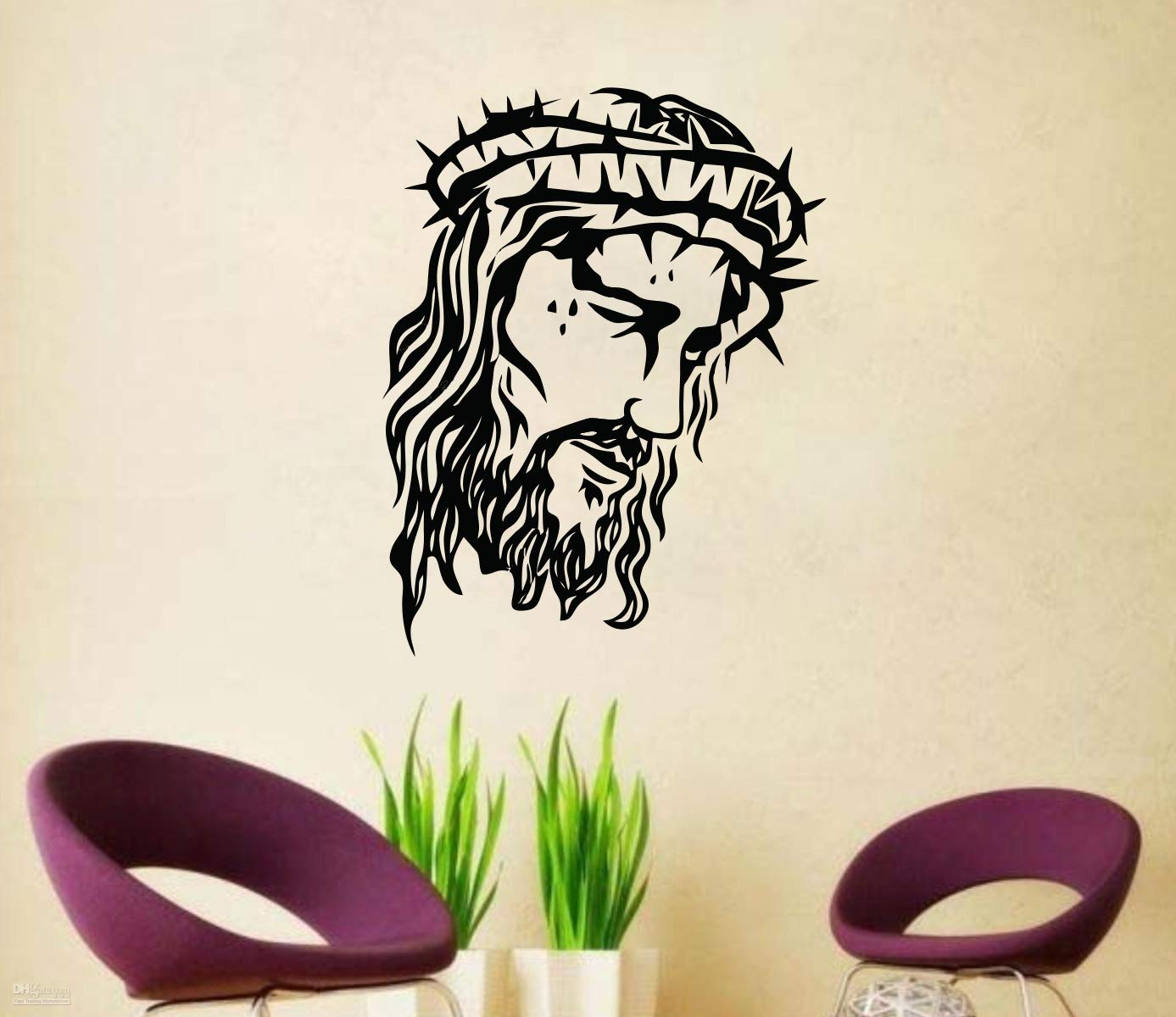 Sticker Studio Jesus Christ Wall Sticker & Decal (PVC Vinyl, Size- 58 ...