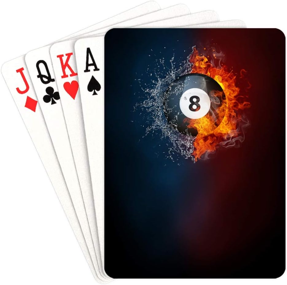 Amazon Zaqiwa Playing Card Deck Billiards On The Red Felt Table amazon-zaqiwa-playing-card-deck-billiards-on-the-red-felt-table