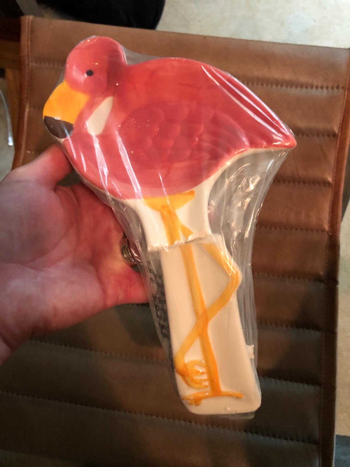 Amazon.com: Home Essentials 10.25-inch Length Flamingo Spoon Rest, Pink ...