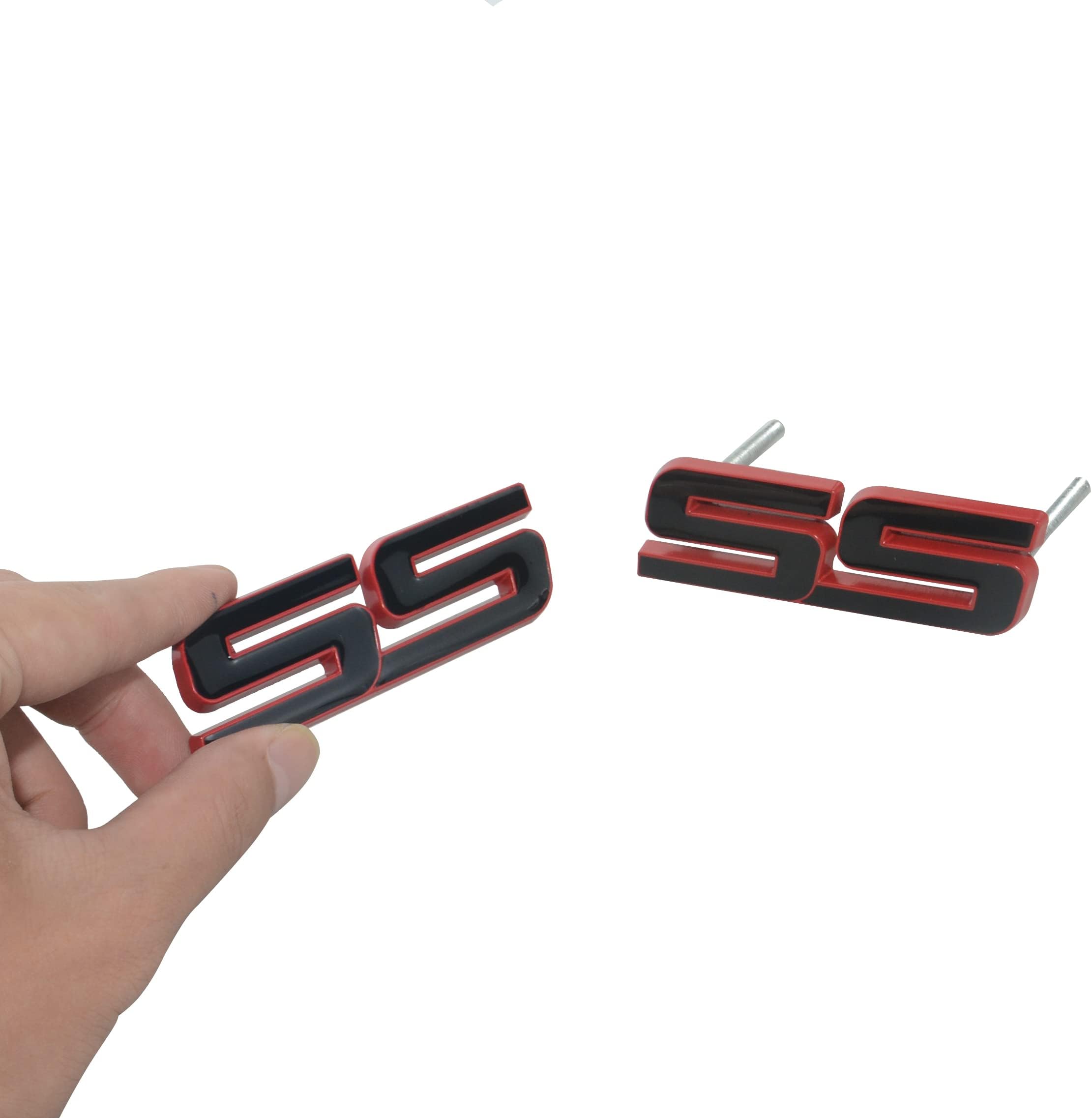Amazon.com: 2pcs OEM Black Ss Emblem 3D Badge Decal Compatible with ...