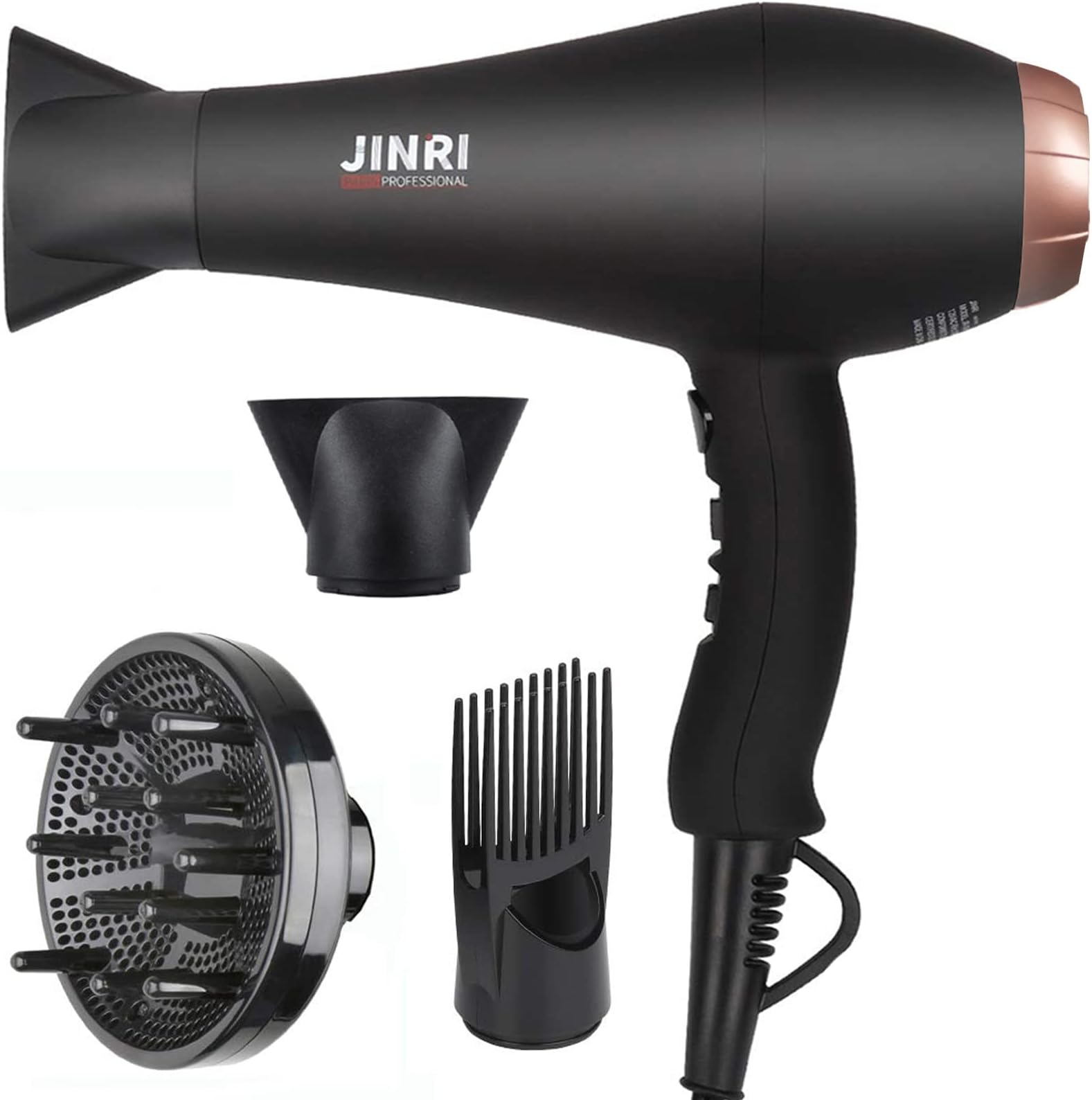 Amazon.com : Hair Dryer 1875W, Negative Ionic Fast Dry Low Noise Blow ...