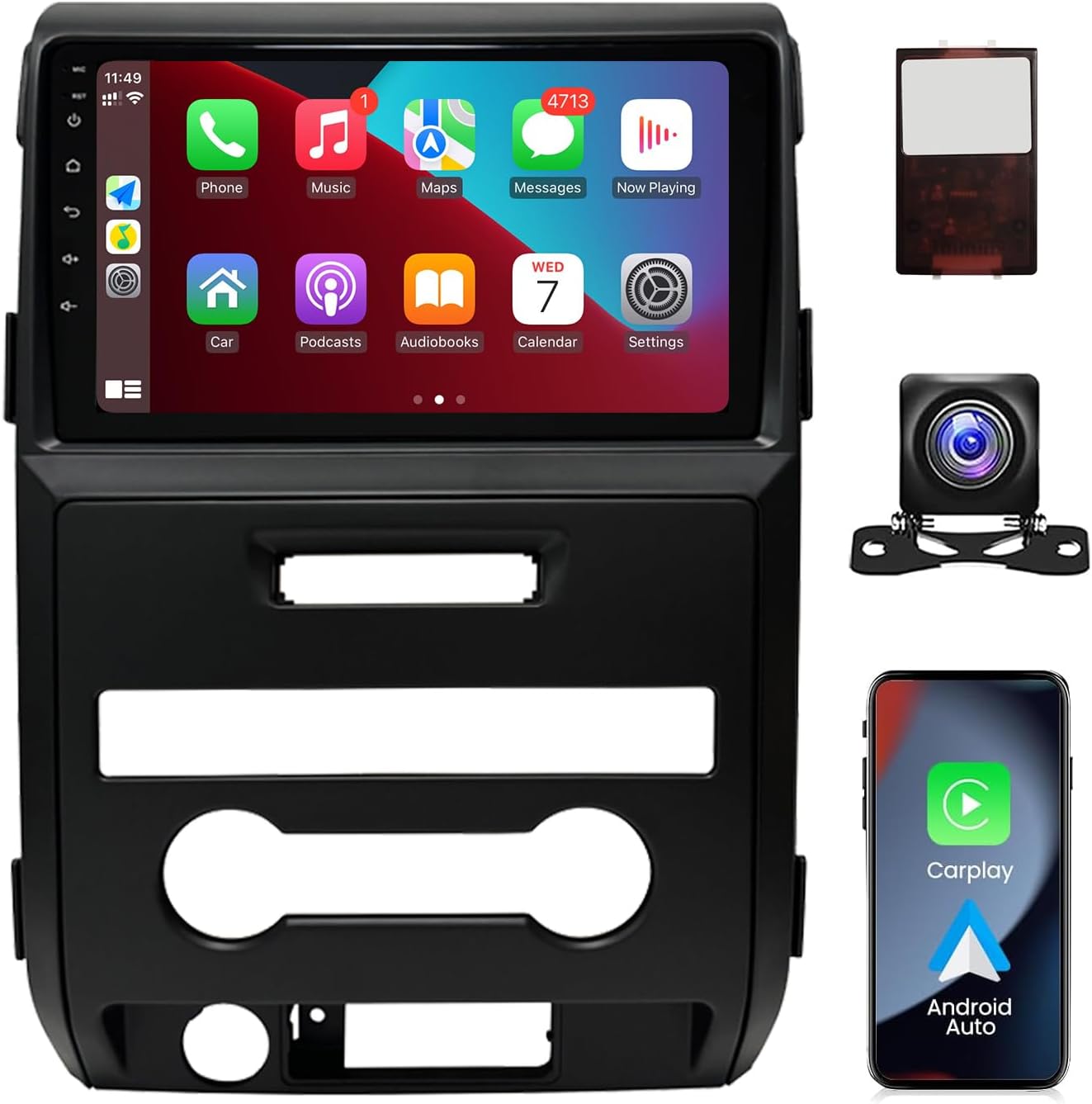 Amazon.com: for Ford F150 Radio Upgrade 2009 2010 2011 2012,QLED Touch ...
