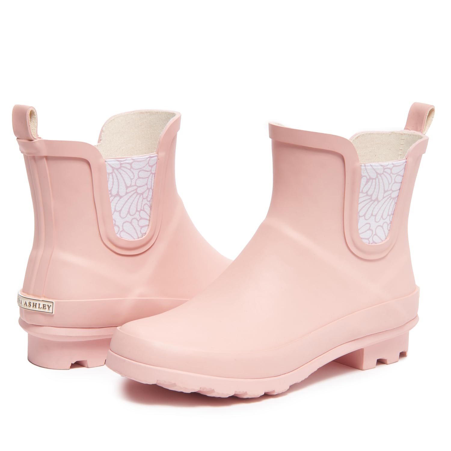 Snapklik.com : Laura Ashley Ladies Mid Cut Ankle Height Rubber Rain Boots
