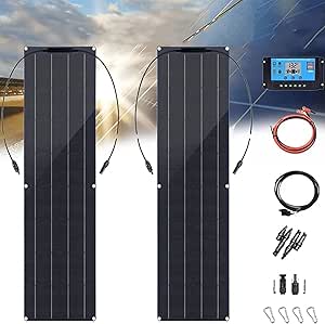 Amazon.com : Solar Power Kit 400/800W Solar Panels Kit With Controller ｜12 Volt High-Efficiency ...