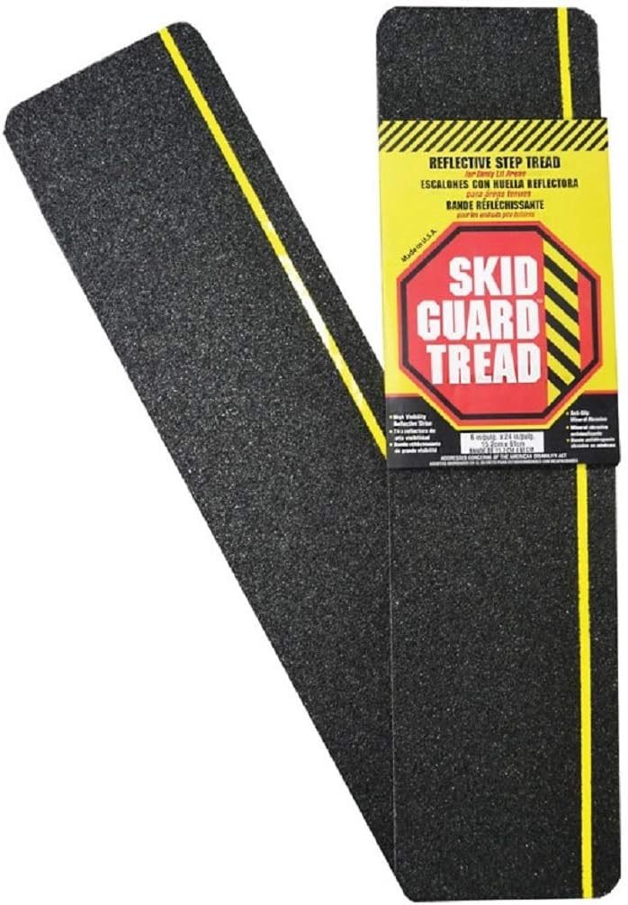 Amazon.com: SKID GUARD 6 in. W x 24 in. L Stair Tread : Tools & Home ...