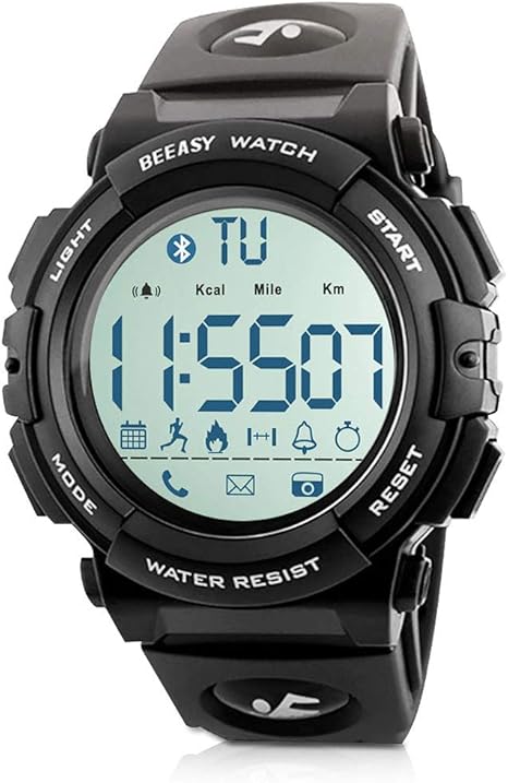 Beeasy Reloj Deportivo Hombre,Relojes Digital Impermeable Watches LCD ...