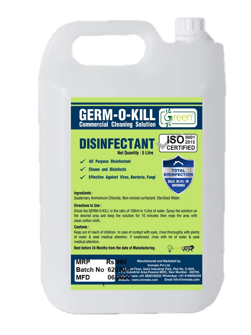 Green Cleen Germ-O-Kill -5L- Disinfectant AntiVirus Antibacterial Anti ...
