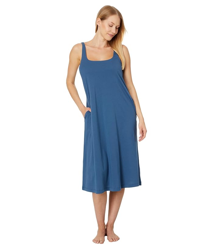 Women's Skin Organic Cotton Char Chemise with Shelf Bra | Zappos.com