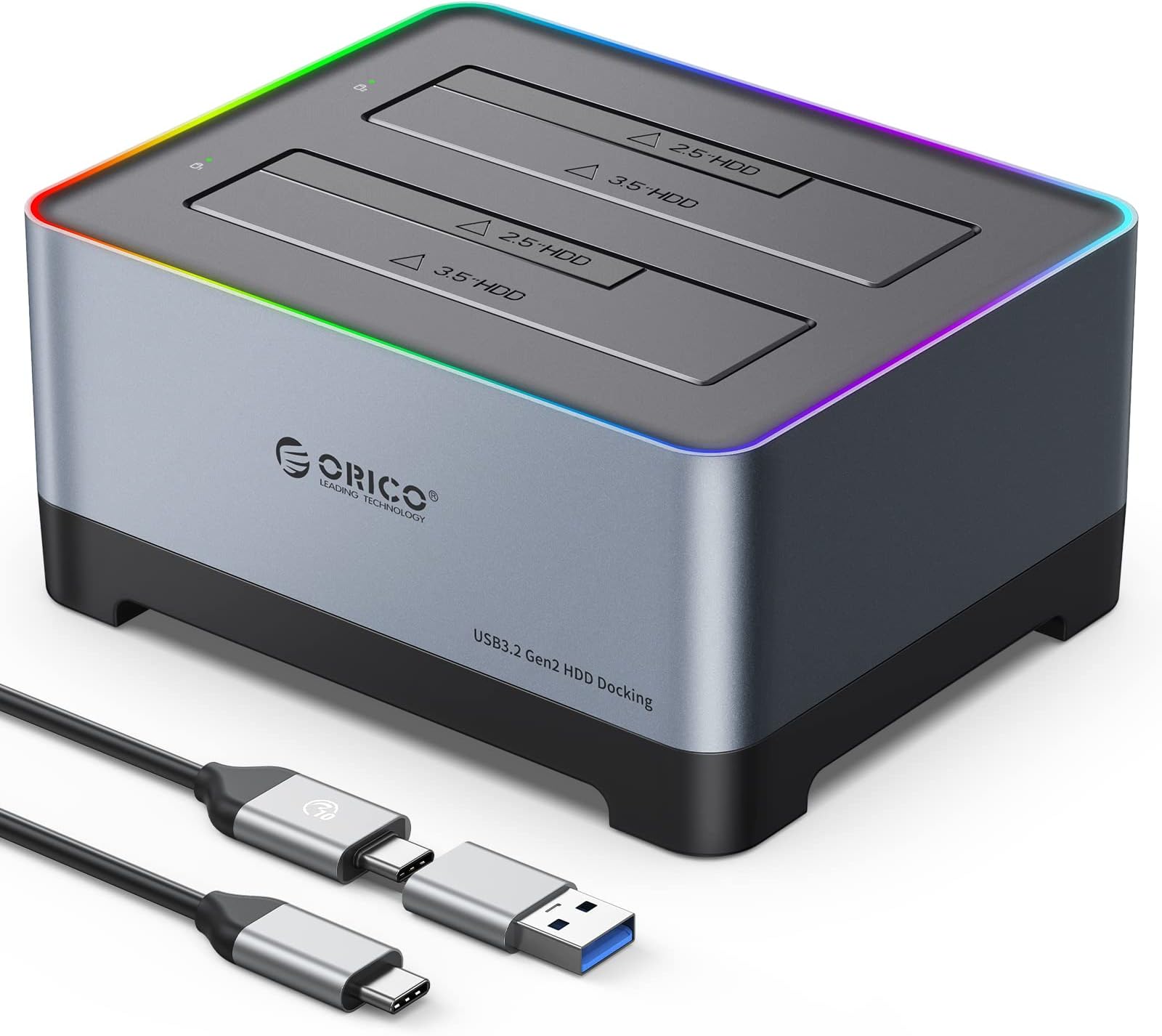 ORICO Hard Drive Docking Station USB 3.2 Gen 2 to SATA I/II/III 2.5 or ...