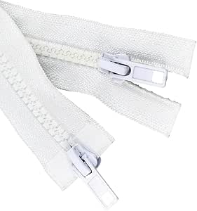 Amazon.com: homeemoh 2pcs 19.68 Inch 5# Two-Way Open Ended Zippers ...