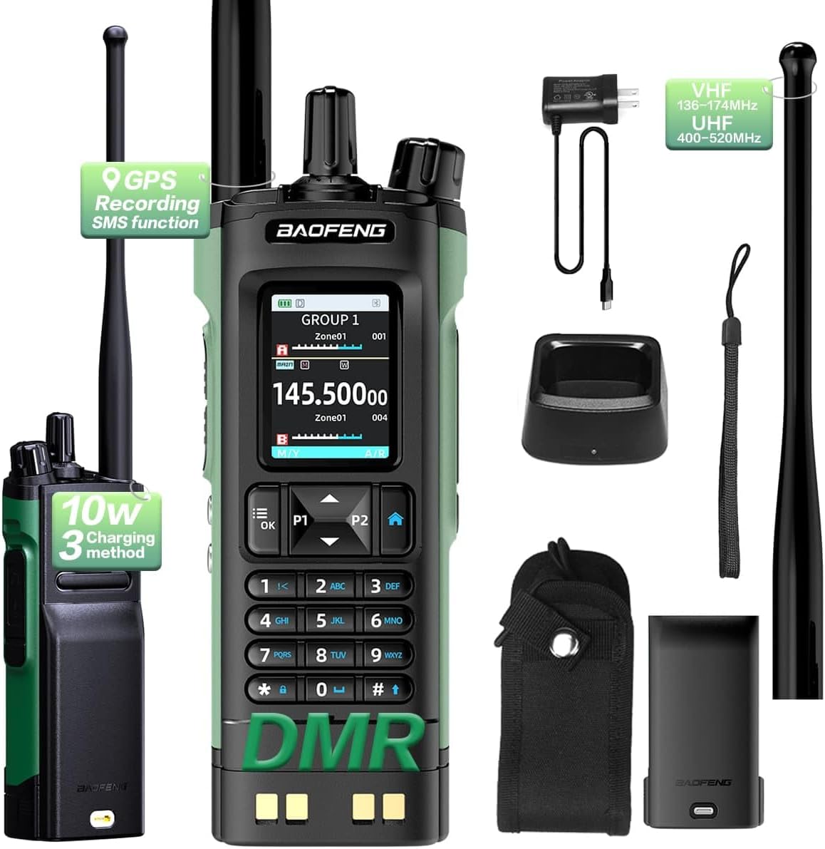 Amazon.com: Radtel RT-4D DMR Radio 1024 Channels Walkie Talkie with USB ...