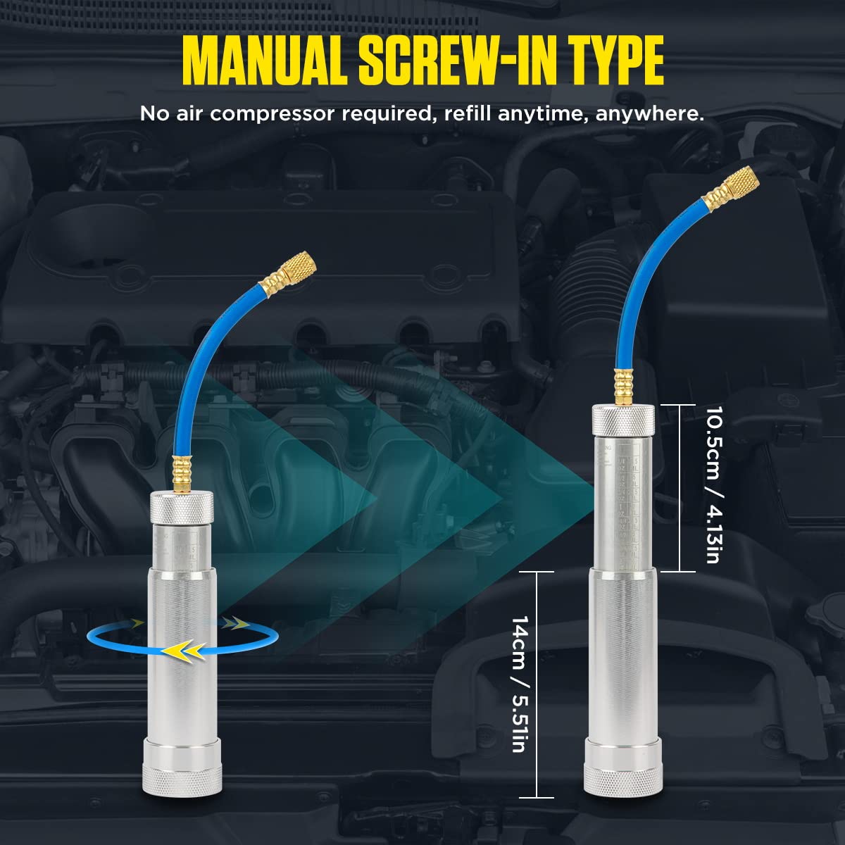 Snapklik.com : AC Oil And Dye Injector Screw-in Type AC Oil Injector ...
