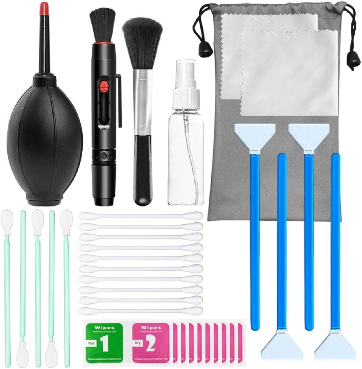Amazon.com : Professional Camera Cleaning Kit for DSLR Cameras- Canon ...