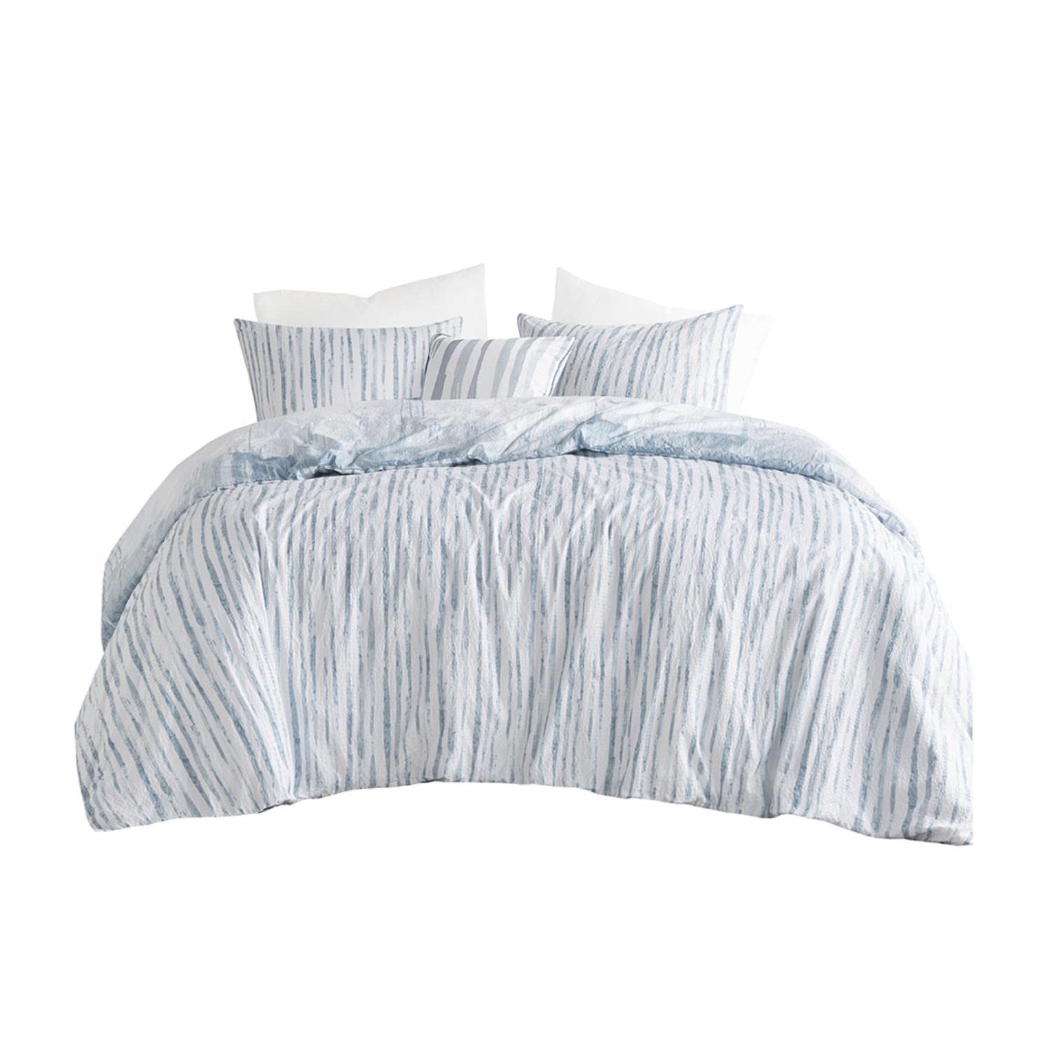 Amazon.com: N Natori Brush Stroke Reversible Comforter Set - Abstract ...
