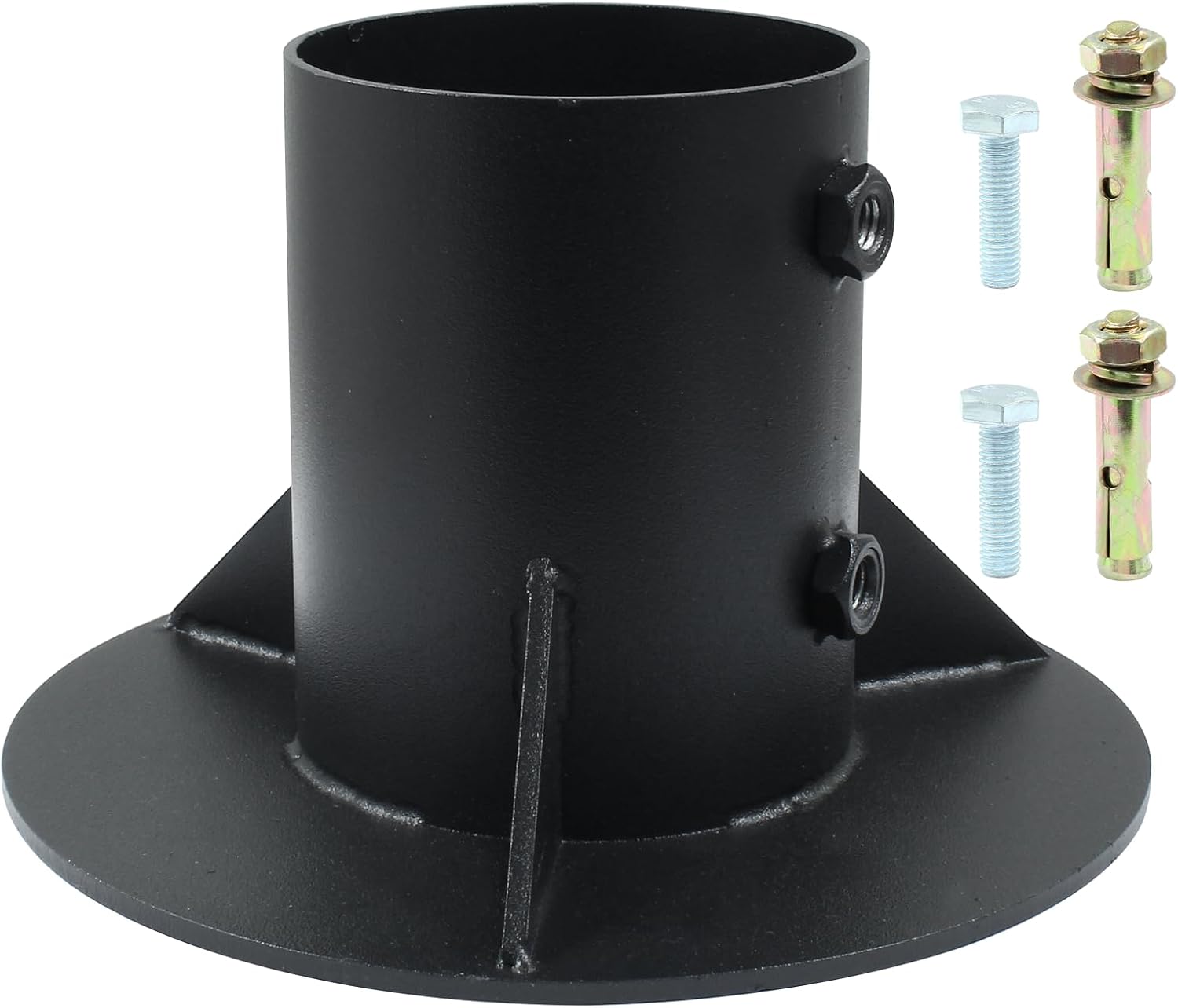 Amazon.com: PHITUODA 78mm Round Chain Link Fence Post Pole Flange Base ...